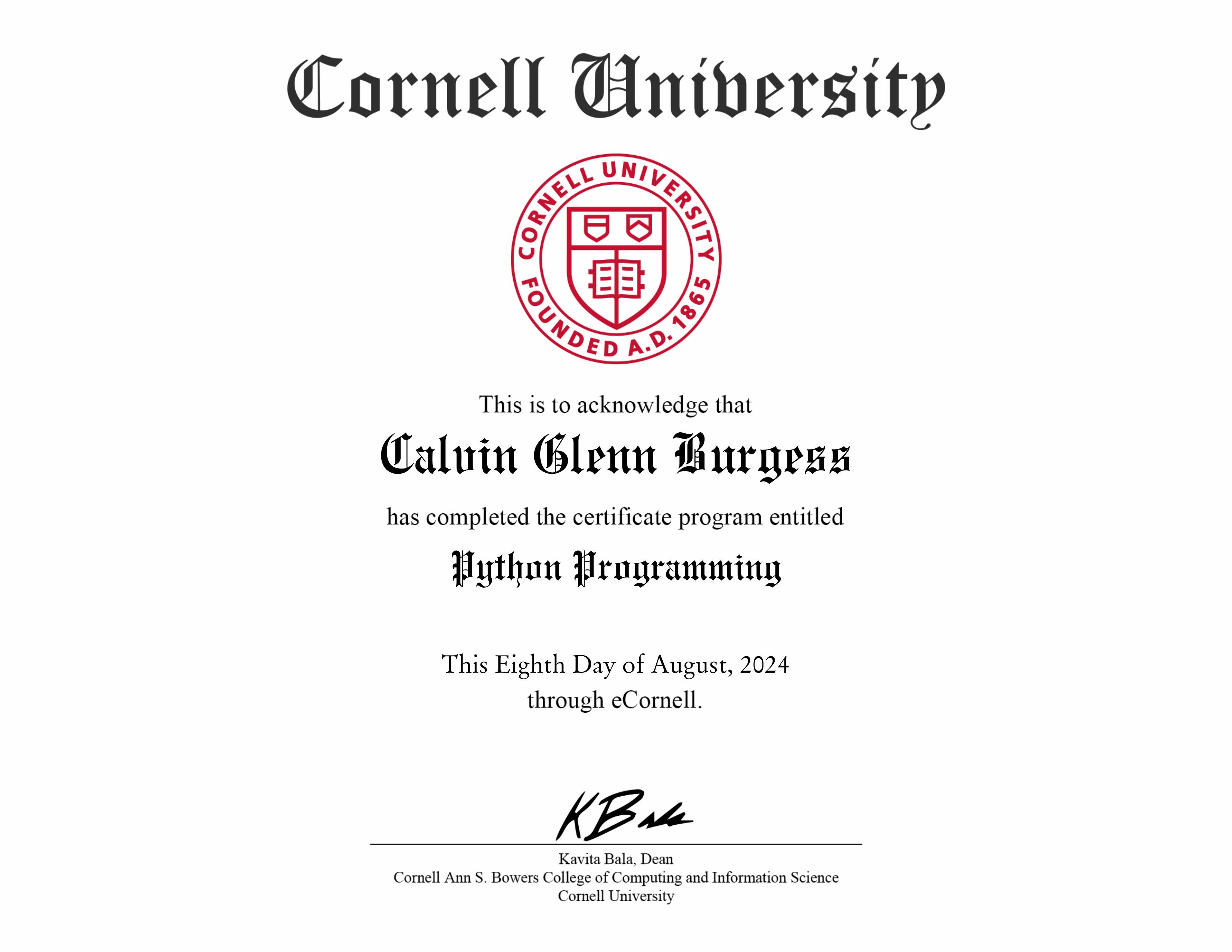 Glenn Burgess Portfolio